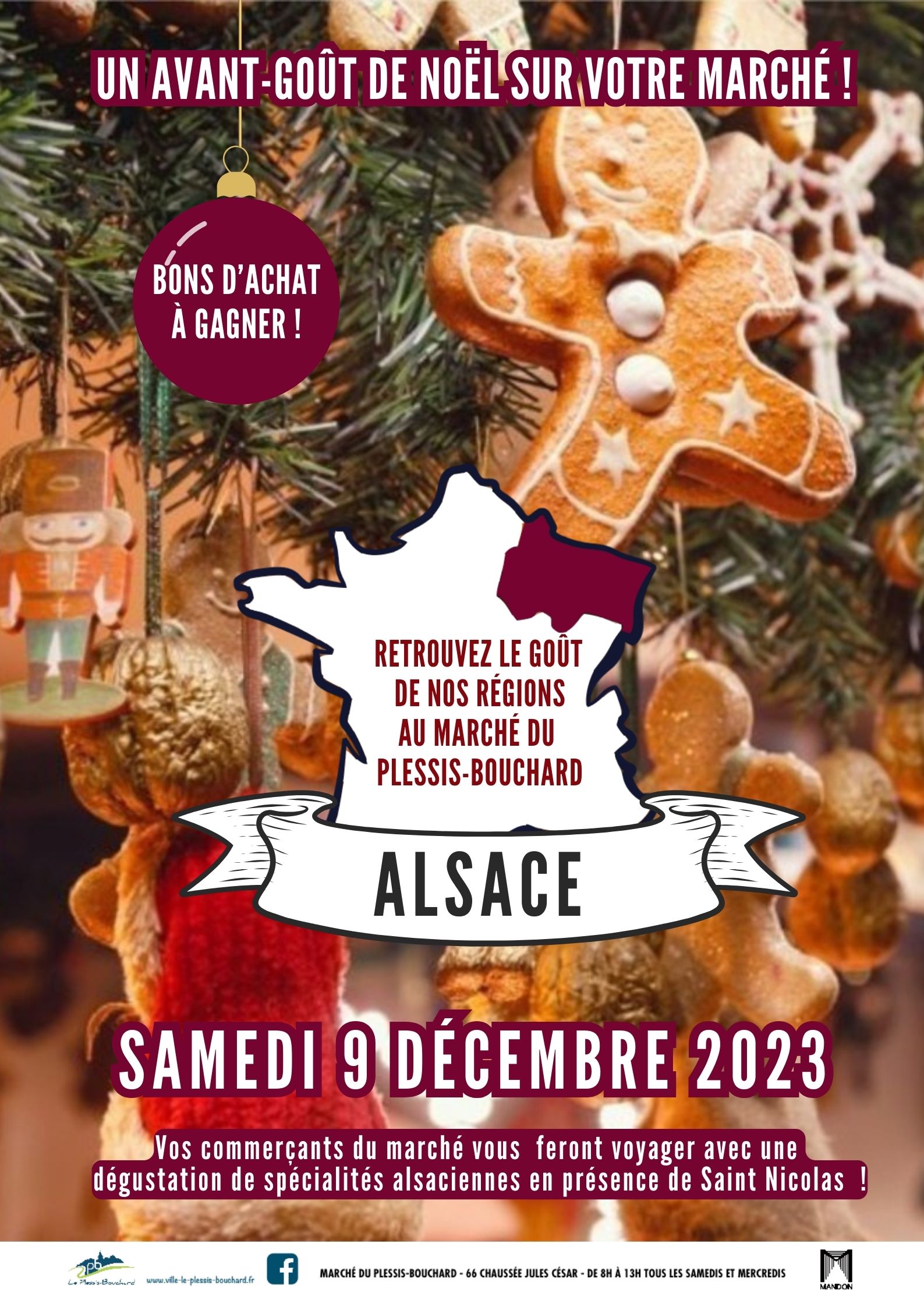 Animation de Noël au marché | Le Plessis-Bouchard